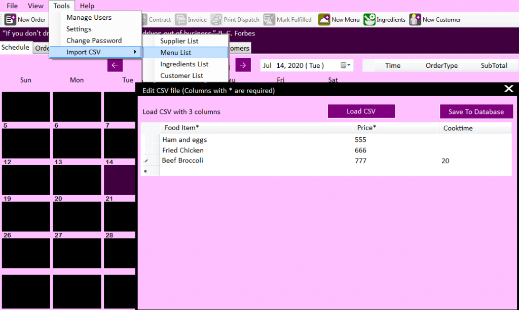 Import CSV Files Best Catering App import-csv-files-best-catering-app